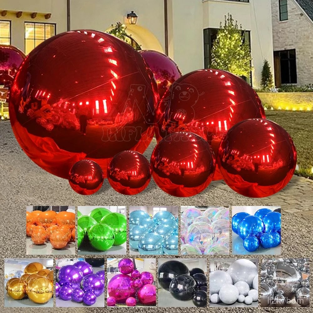 Giant Spheres Mirror Ball Inflatable Mirror Balloon For Christmas ...