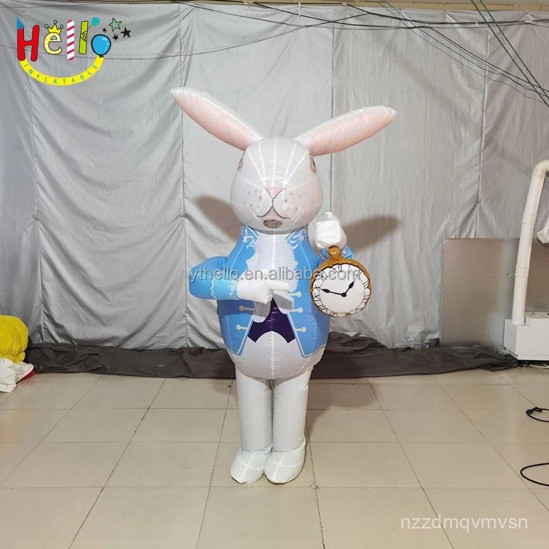 Custom advertising giant inflatable rabbit animal alice in wonderland ...