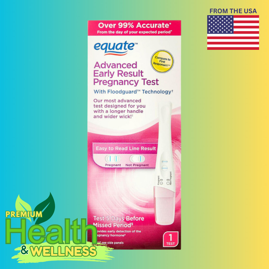 Equate Advanced Early Result Pregnancy Test - 1 Count (NO BOX) | Shopee ...