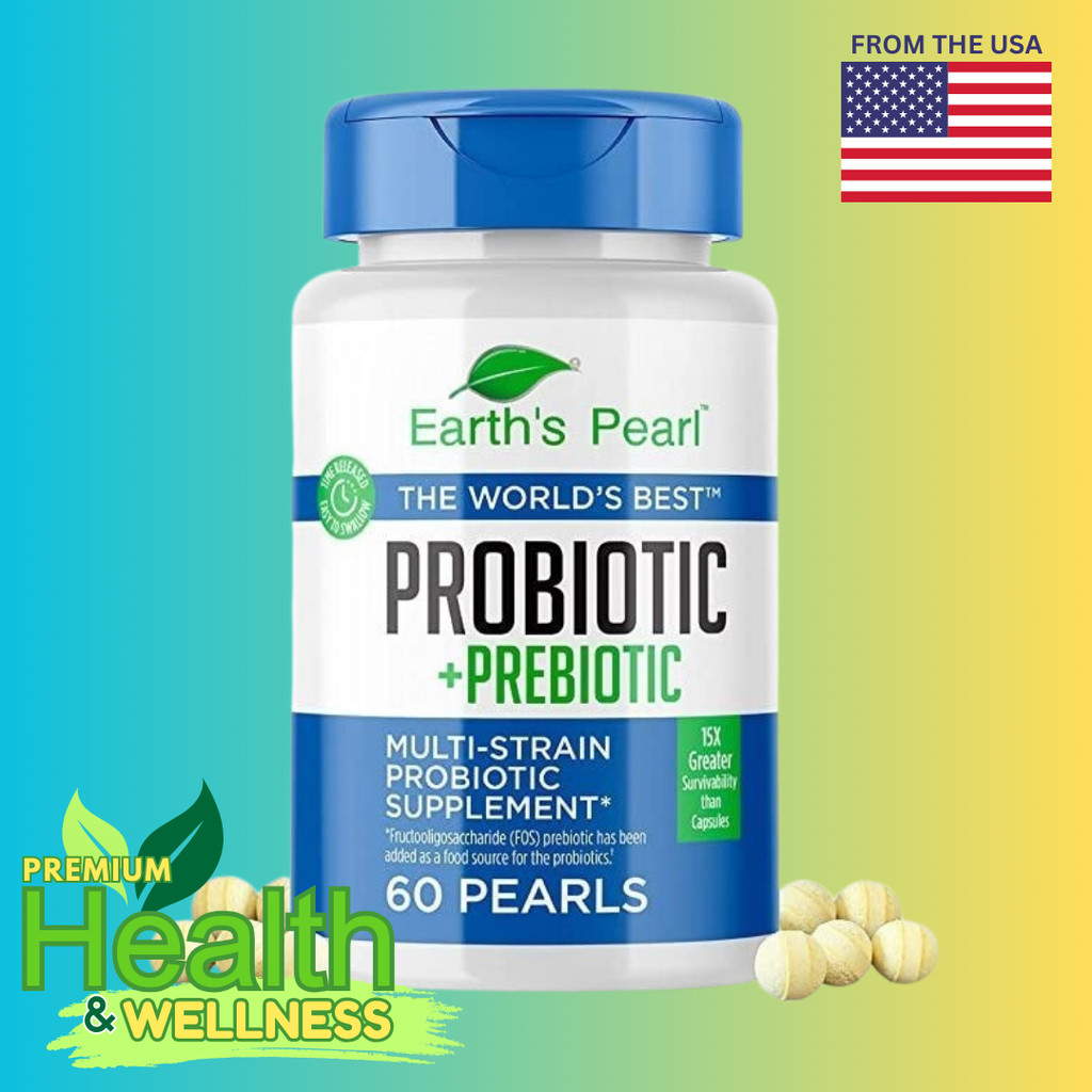 Earth’s Pearl Probiotic & Prebiotic - More Effective Than Capsules - 60 ...