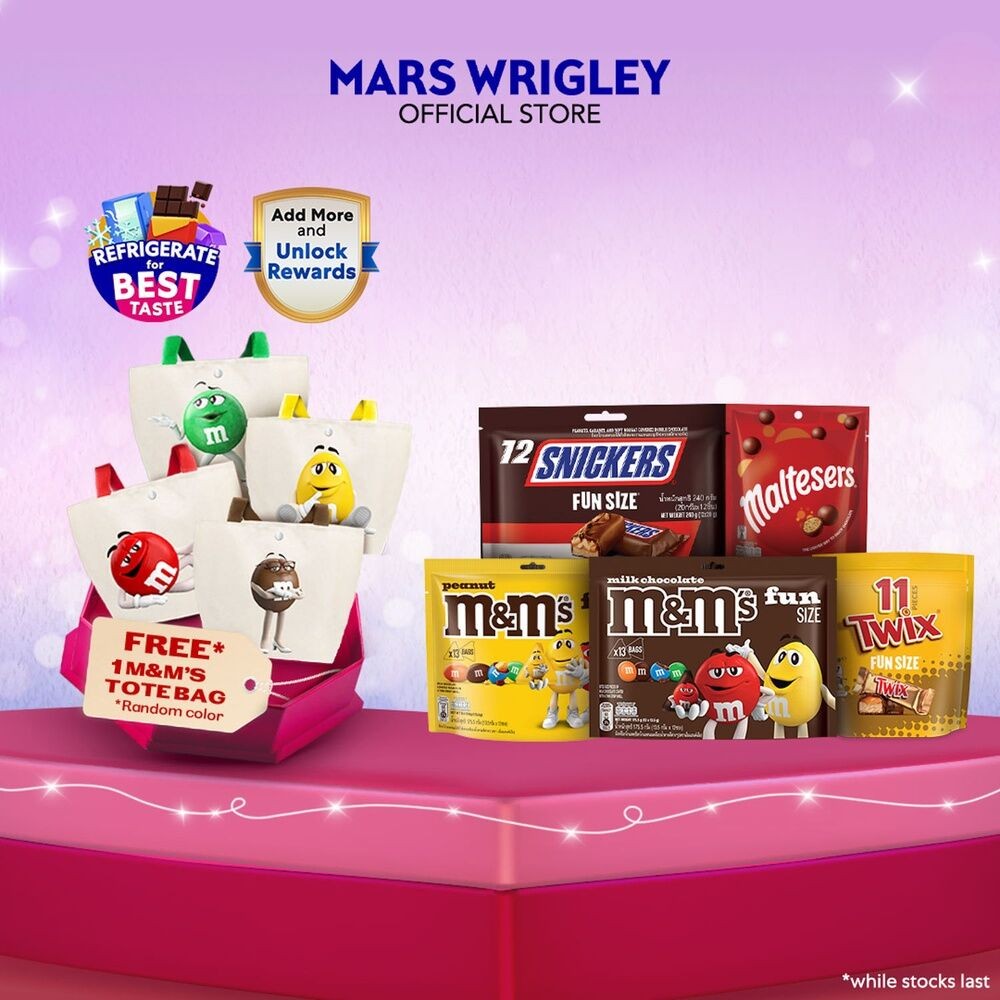 [FREE M&M'S TOTE BAG] Snickers, Maltesers 150g, Twix, M&M's Milk ...
