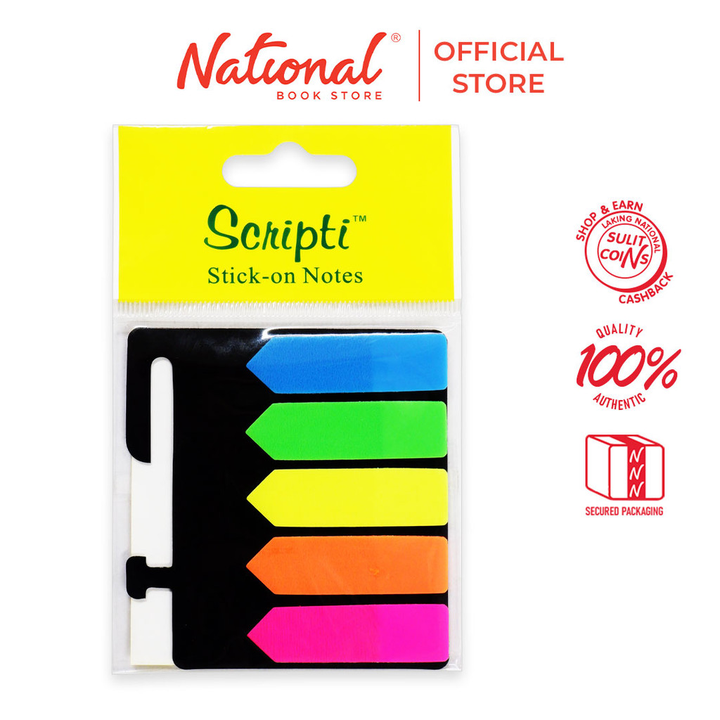 Scripti Tape Flags Arrow 45x12Mm 5Colors 10Sheets/Pad Set - Tape Flags ...