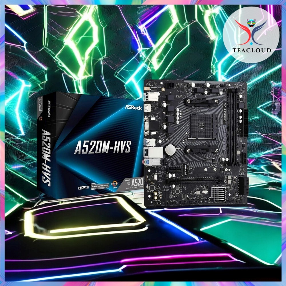 ASRock A520M-HVS Micro ATX Motherboard | Shopee Philippines