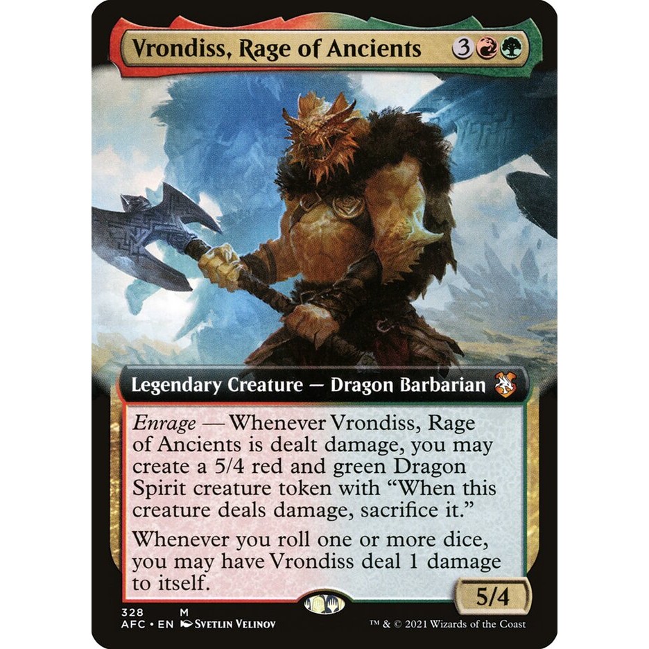 Vrondiss, Rage of Ancients normal Forgotten Realms Commander AFC MTG ...