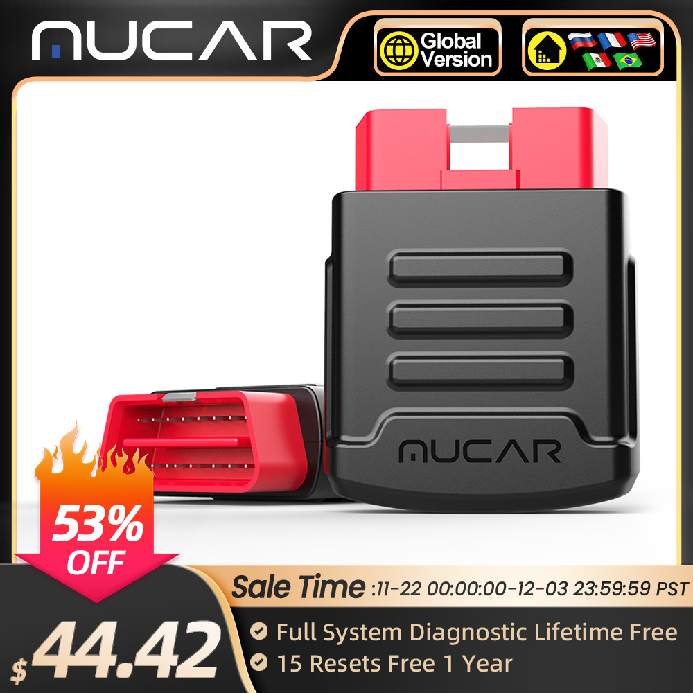 ~MUCAR BT200 PRO OBD2 Scanner Full System Car Error Code Reader 15 ...