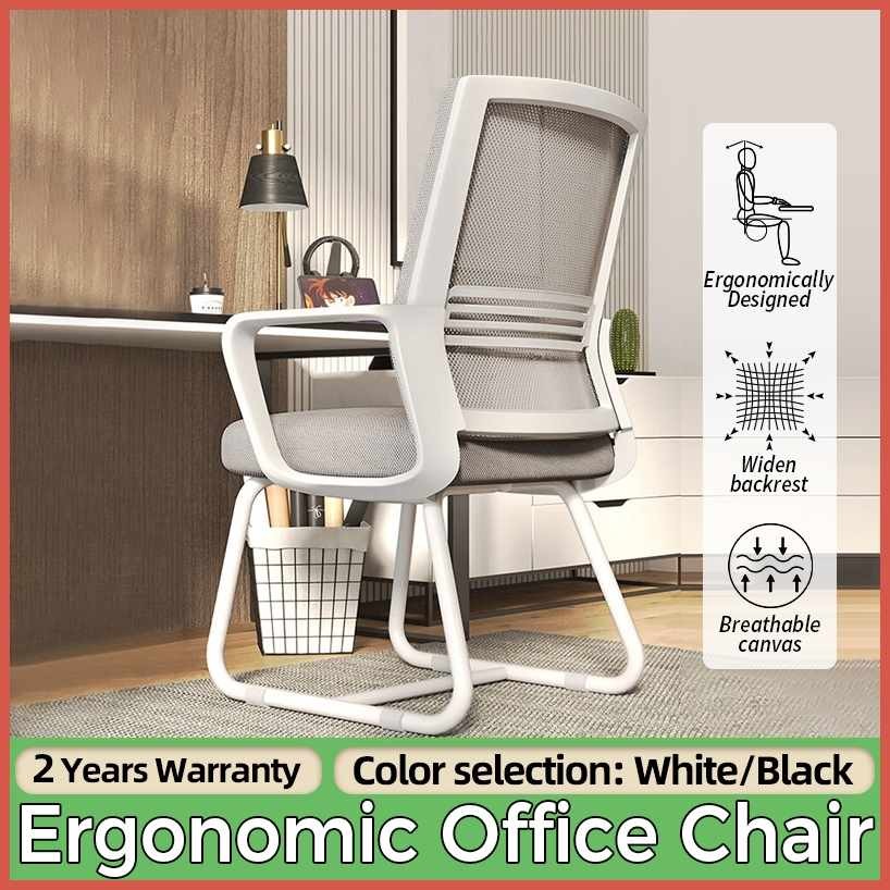 mesh^QF,chair`AQ;computer&chair&home&office&chair&white&ergonomic ...