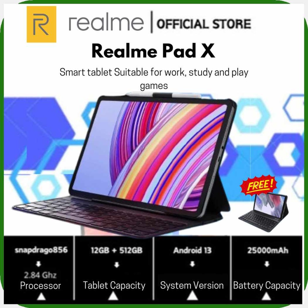 REALME+DT[PAD/bh`X[I,PRO!c,Tablet!F,16GB!o,RAM+512GB!t,ROM!U,4K Full ...