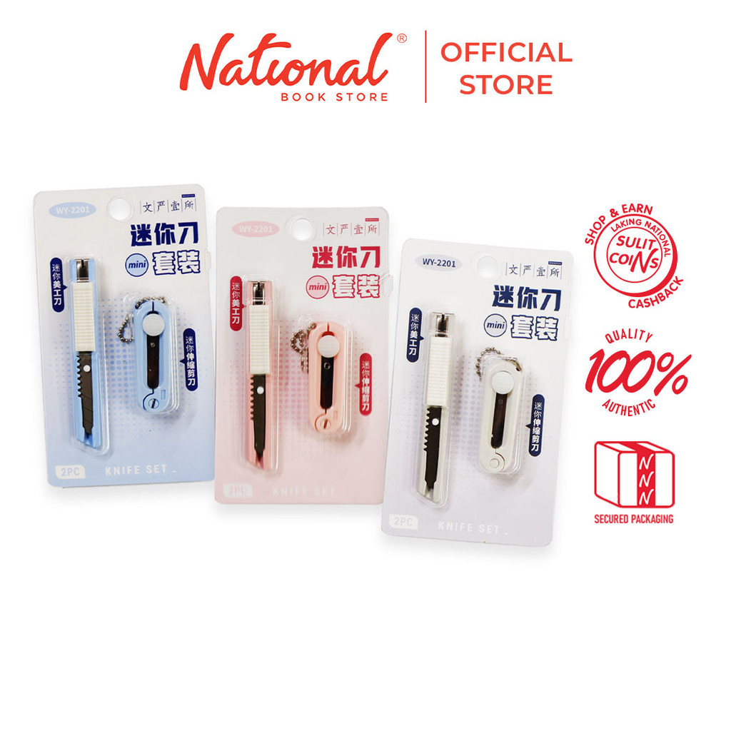 Kiddie Scissors with Mini Cutter Gray Blue Pink WY2201 - Scissors ...