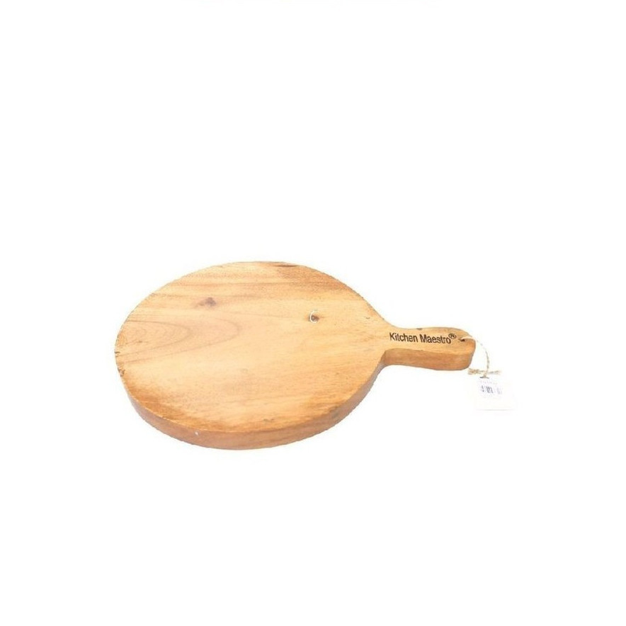 Kitchen Maestro Acacia Round Cutting Board/ Cheese Board | Shopee ...