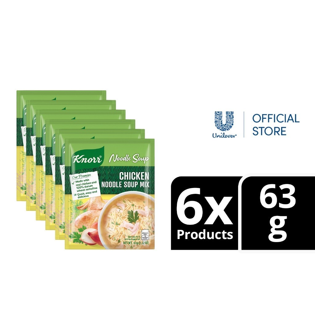 [BUNDLE OF 6] Knorr Chicken Noodle Soup 63G | Shopee Philippines