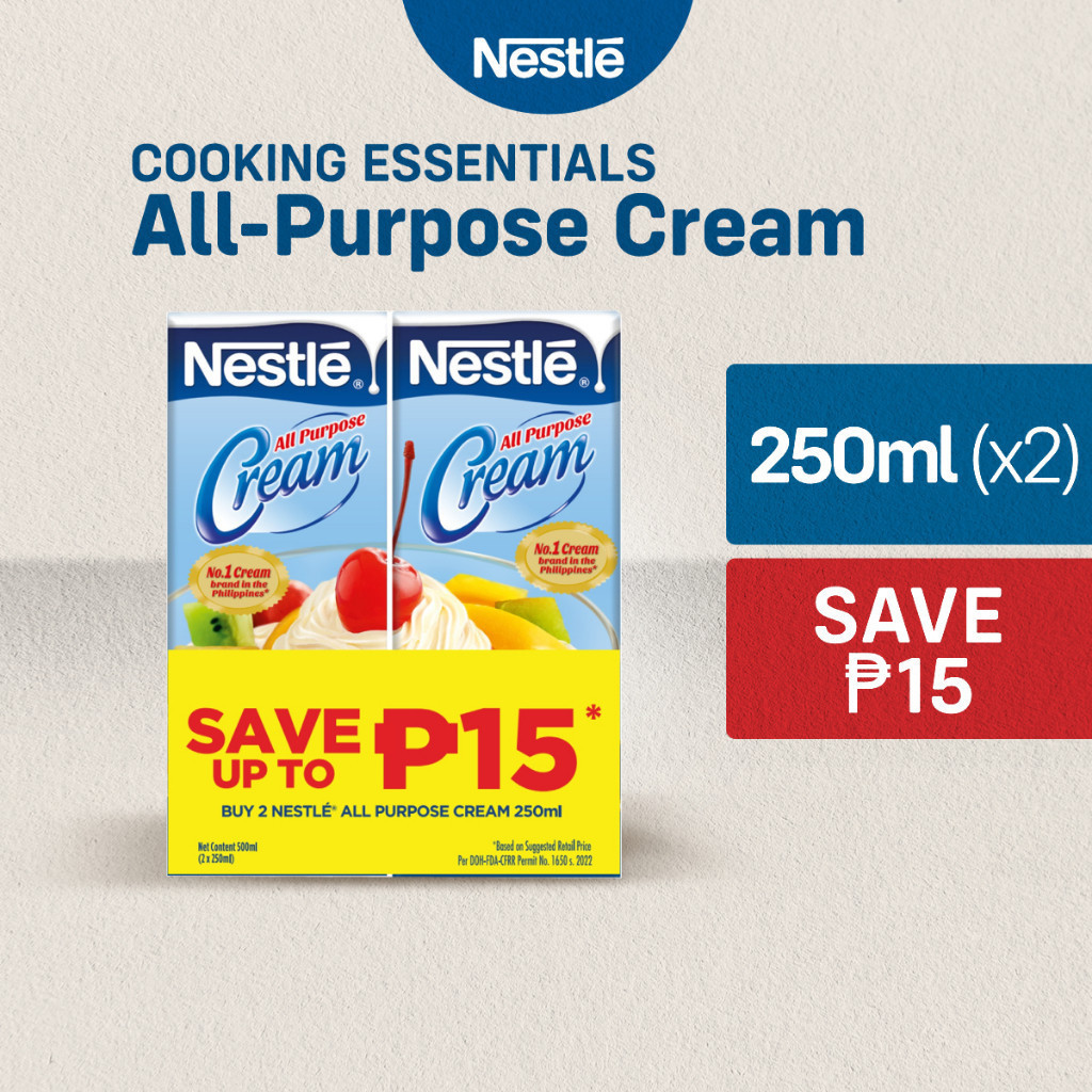 [Buy 2 Save P15] Nestle All-Purpose Cream 250ml | Shopee Philippines