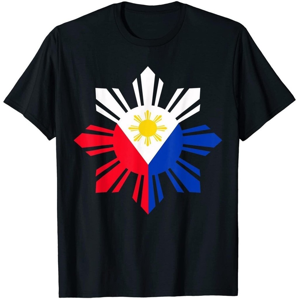 Philippine Flag Pinoy Flag Filipino Shirt Pinoy Sun Cotton T-shirt for ...