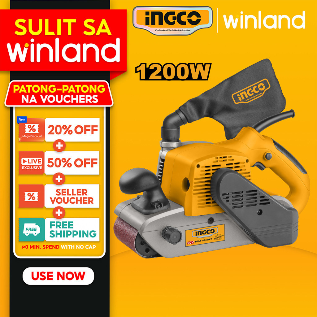 Ingco by Winland Belt Sander 1200W PBS12001 ING-PT | Shopee Philippines