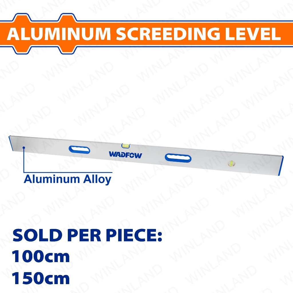 Wadfow by Winland 100cm/200cm Aluminum Screeding Level Straight Edges ...