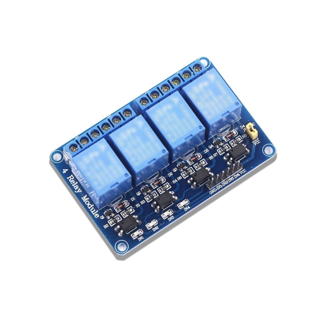 Boontech 24Vdc 4-Way Relay Module with Optocoupler Isolation Low-Level ...