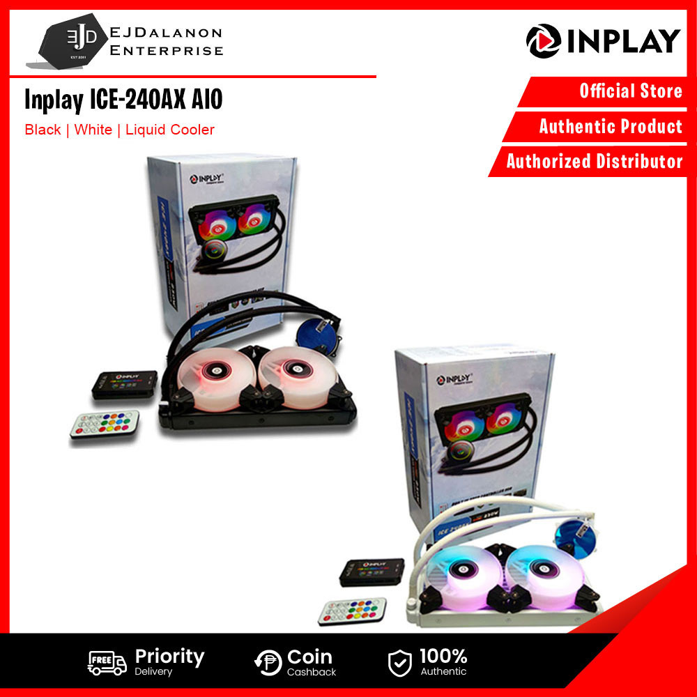 INPLAY Ice-240Ax Aio Liquid Cooler Ice240 Cooling | Shopee Philippines