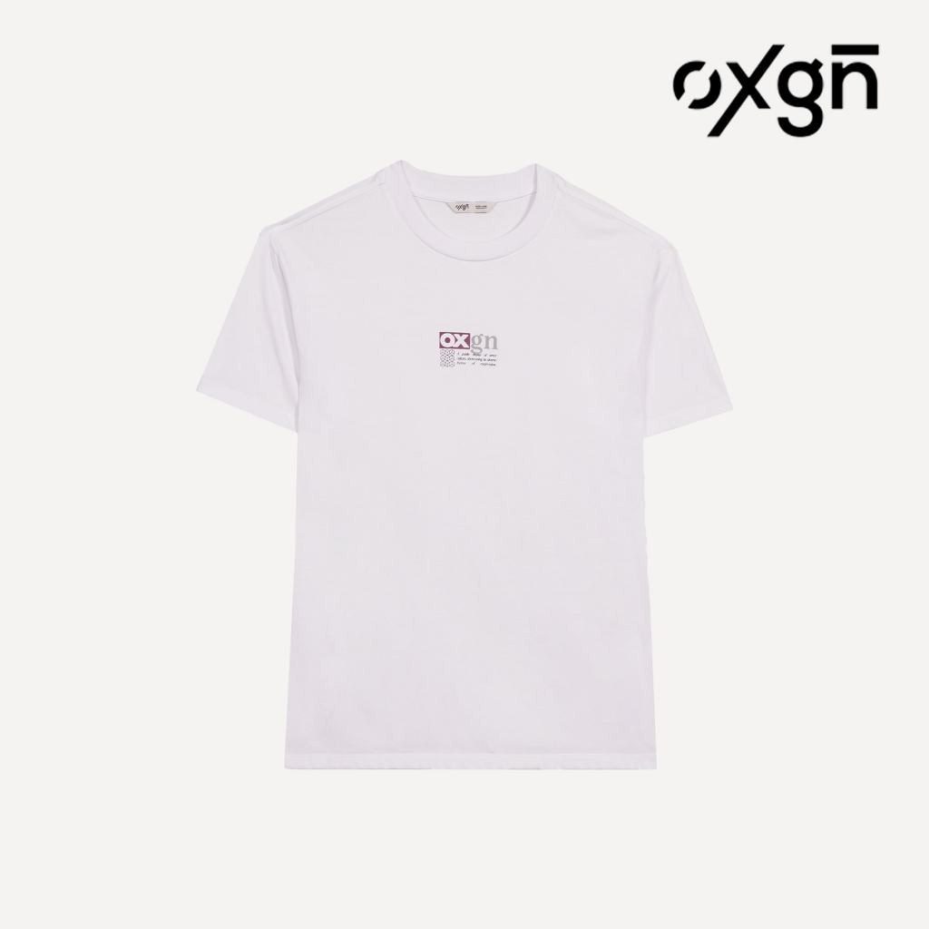 OXGN Logo Graphic T-Shirt For Men (White) | Shopee Philippines
