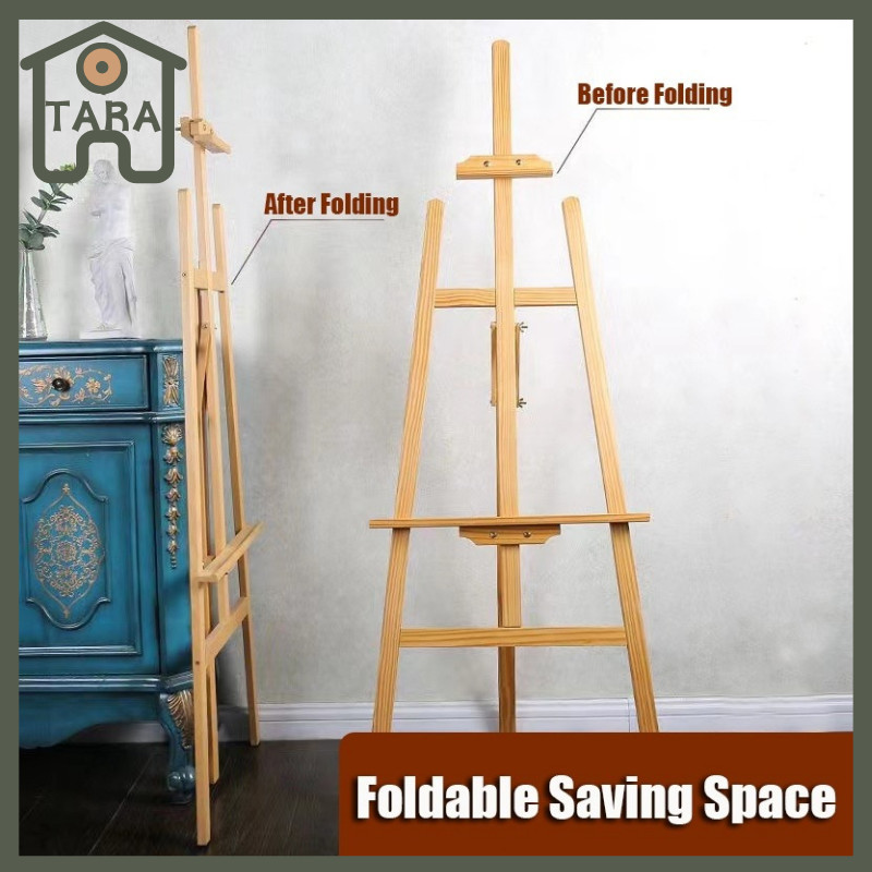 Easel Wooden 1.5M/1.75M Painting Display Stand Liftable Adjustable ...