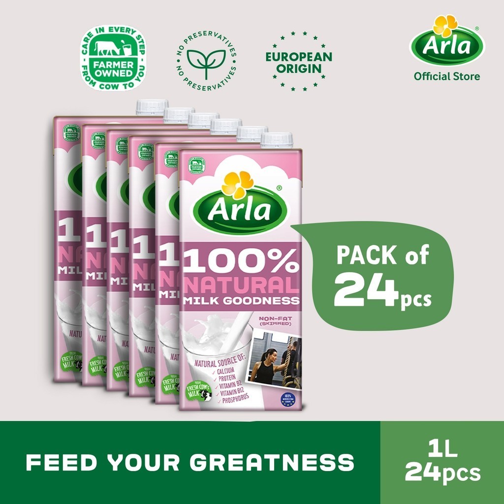 Arla Skimmed Milk 1L 24-Pack (Expiry Date: July 2, 2026) | Shopee ...