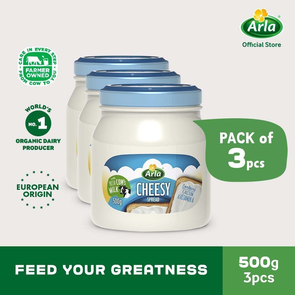 Arla Cheesy Spread 500g 3-Pack | Shopee Philippines