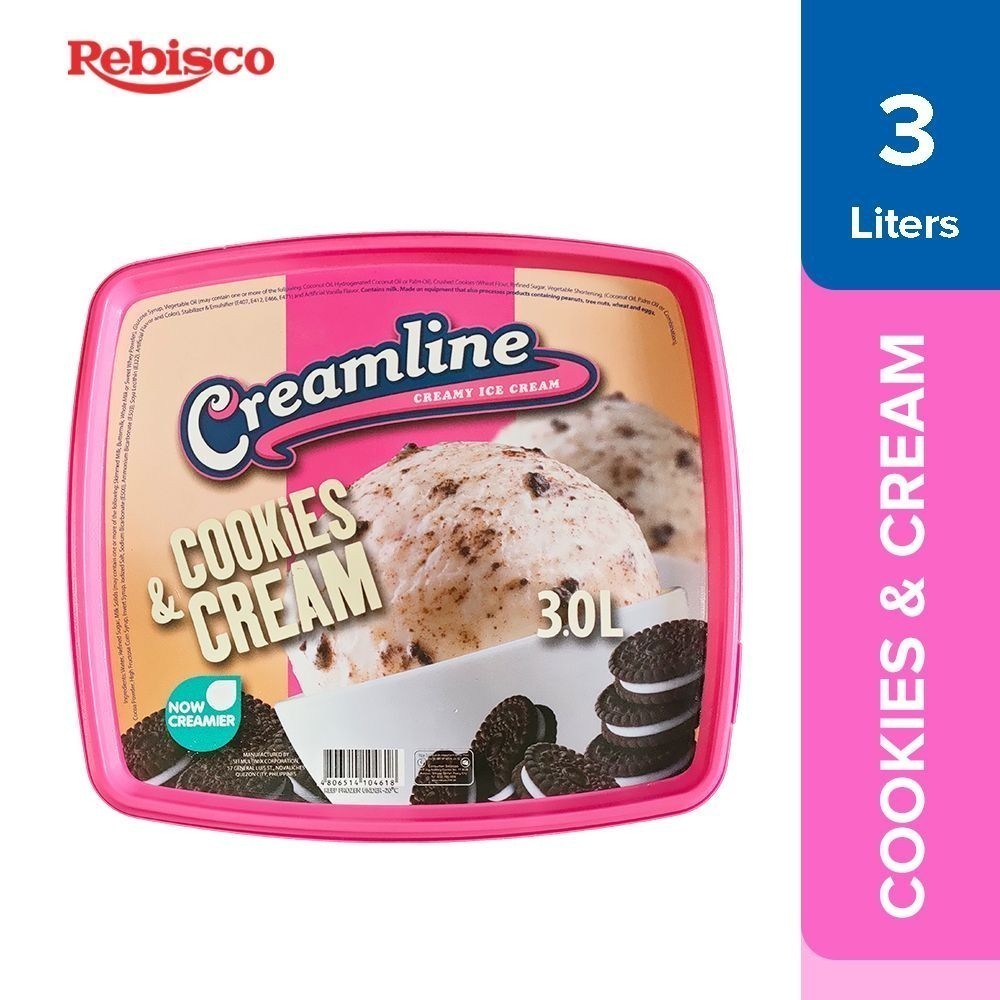 Creamline 3.0L Premium Cookies & Cream | Shopee Philippines