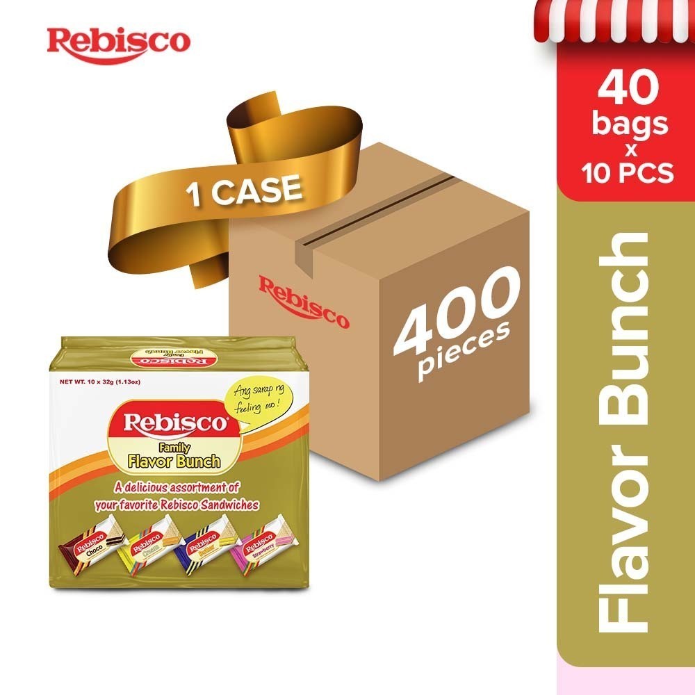 Rebisco Wais Choice: Rebisco Sandwich Flavor Bunch 32g x 10pcs | Shopee ...