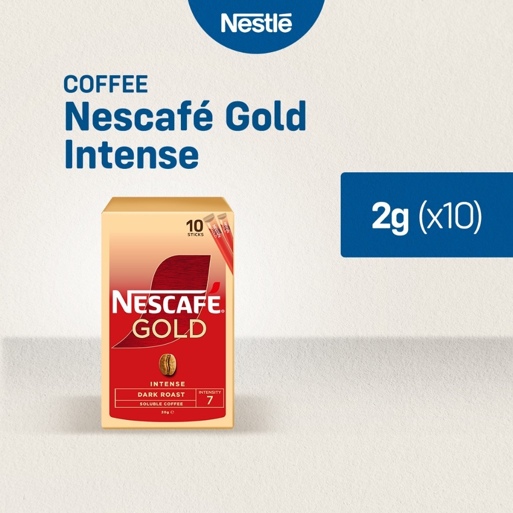 Nescafe Gold Intense Premium Instant Coffee Sticks 2g - Pack of 10 ...