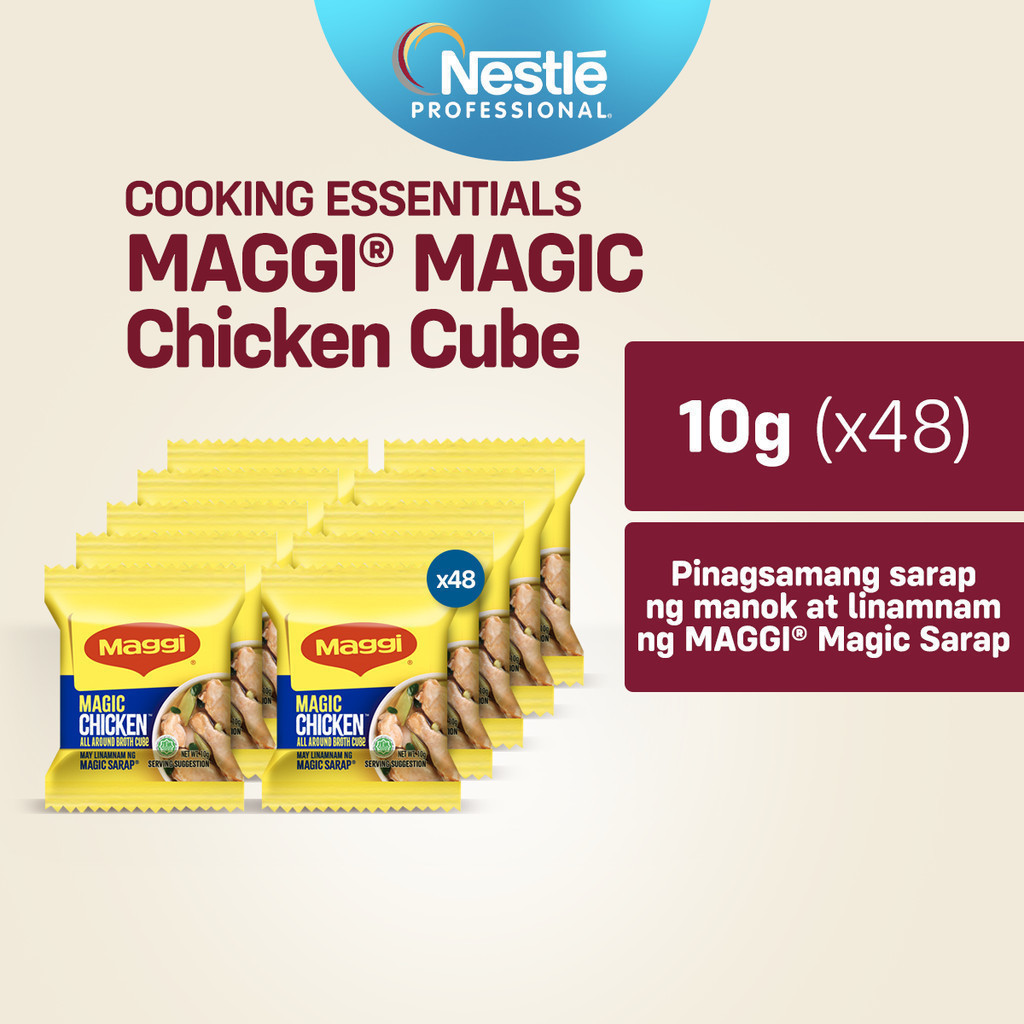 Maggi Magic Chicken All Around Broth Cube 10g - Pack of 48 | Shopee ...