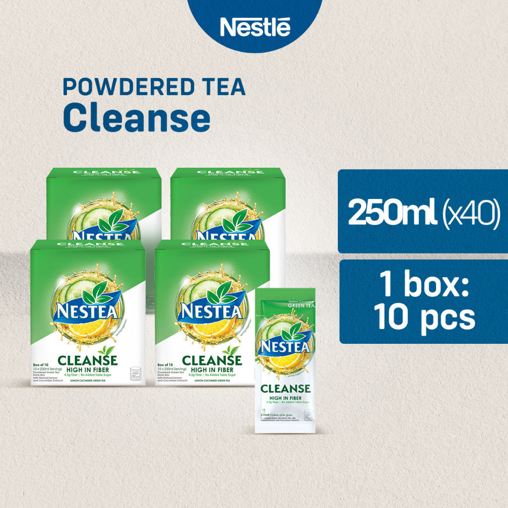 Nestea Cleanse Lemon Cucumber Powdered Green Tea with Fiber 250ml ...