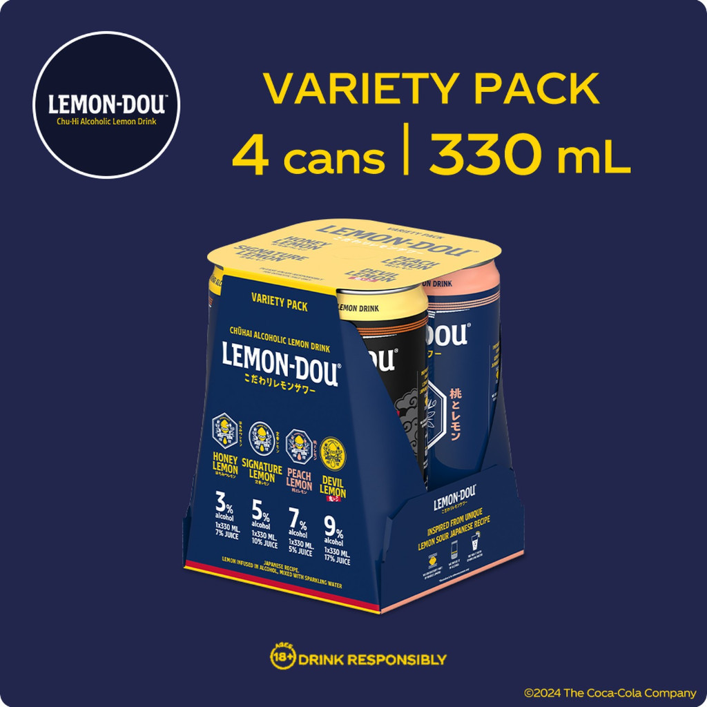 Lemon-Dou Variety Pack 330mL Alcohol Chu-hi - Pack of 4 | Shopee ...