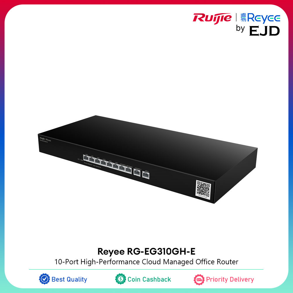 Reyee RG-EG310GH-E 10-Port Cloud Managed Office Router | Ruijie Networks by EJD | Shopee Philippines
