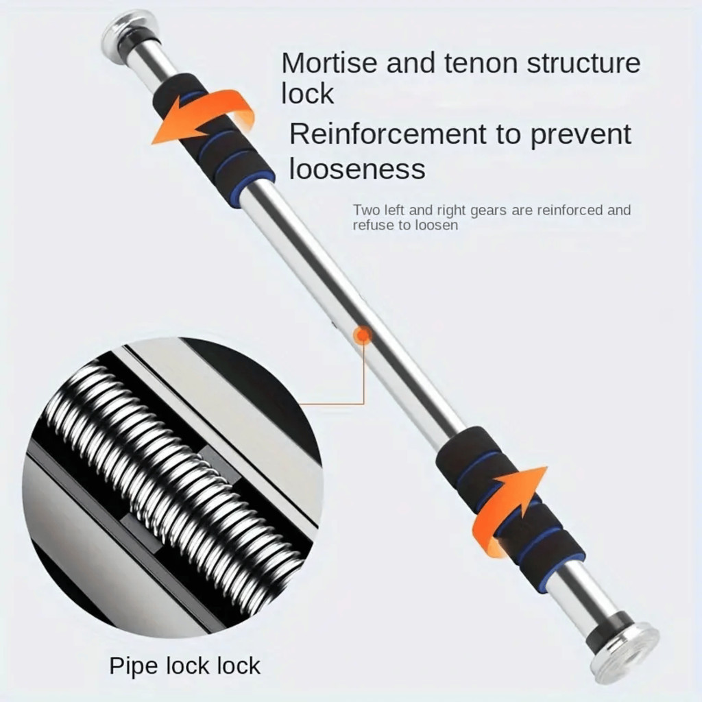 Max Support 100KG Doorway Pull Up Bar Home Gym Adjustable for 60-100cm ...