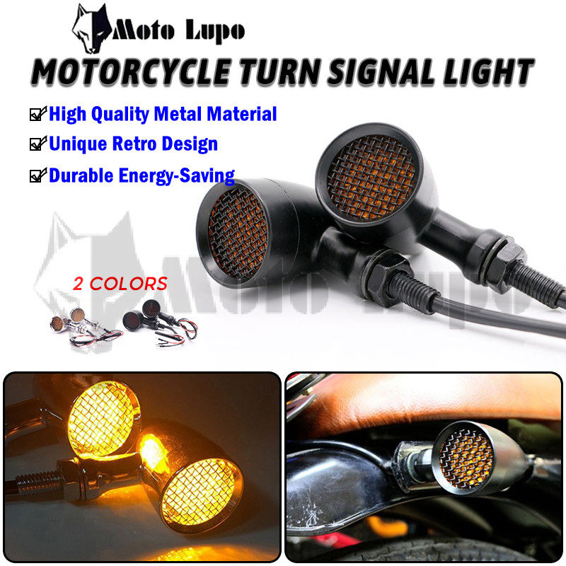 Motorcycle Turn Signal Light For Cafe Racer Cruiser Led Lghts For ...