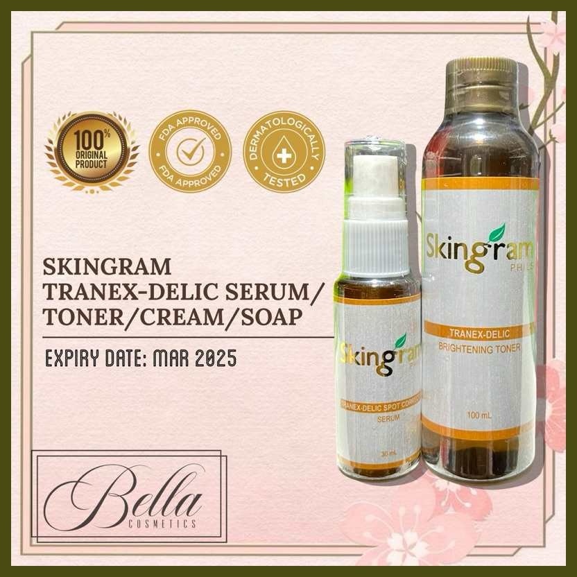 SkinGram=?Tranex-Delic(Brightening|Toner/Soap/Serum/Cream | Shopee ...