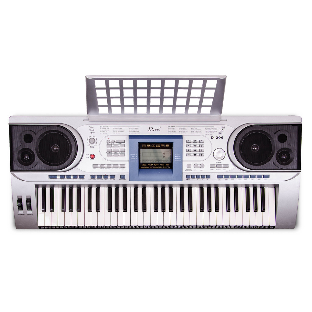 DAVIS KEYBOARD D-206 (w/ SONGBOOK, ADOPTOR, CHORD STAND, AND MANUAL ...