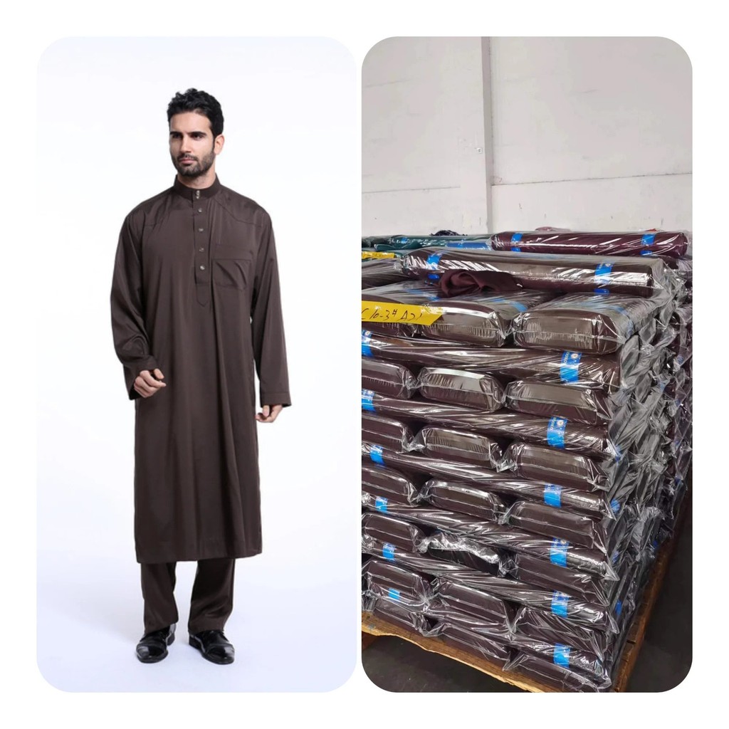 saudi arabia arab spun polyester fabric thobe Arabian Muslim For Men ...