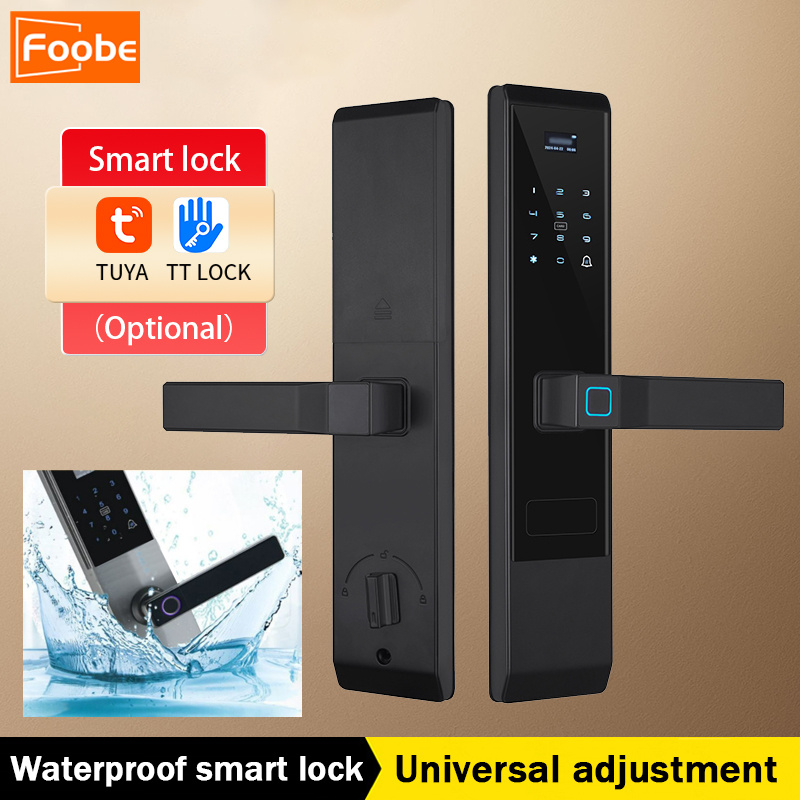 FOOBE Waterproof Smart Door Lock Smart Lock Main Door Lock Home Security Door Password/IC Card ...