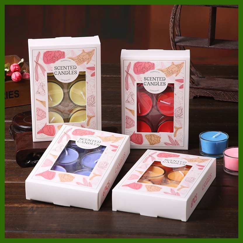 Aromatherapy;F-Scented%ep*Tea*n~Light*C?Glass~y*Candle?d+C@ y+(6pcs ...