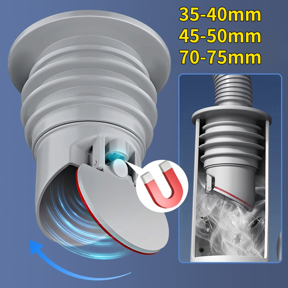 70-75mm Silicone Drains Kitchen Sink Plug Sewer Pipe Sealing Ring Water ...