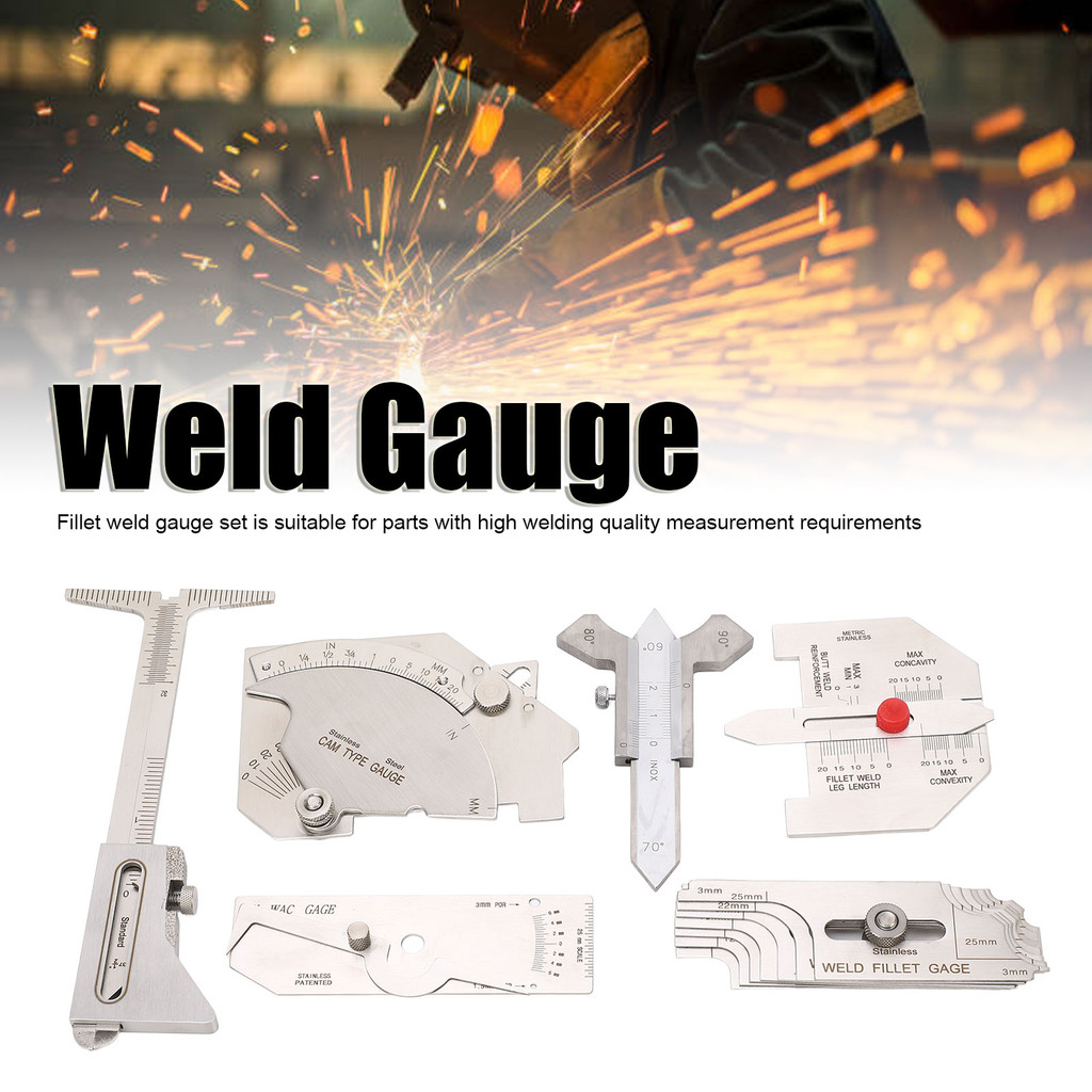 Weld Gauge Set Fillet Include Hi Lo Gauge Porosity Undercuts Checking ...