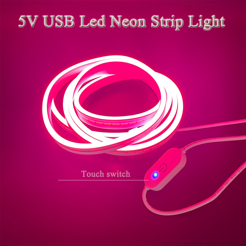 Led Neon Strips Lights USB 5V Touch Switch Christmas Halloween Kitchen ...