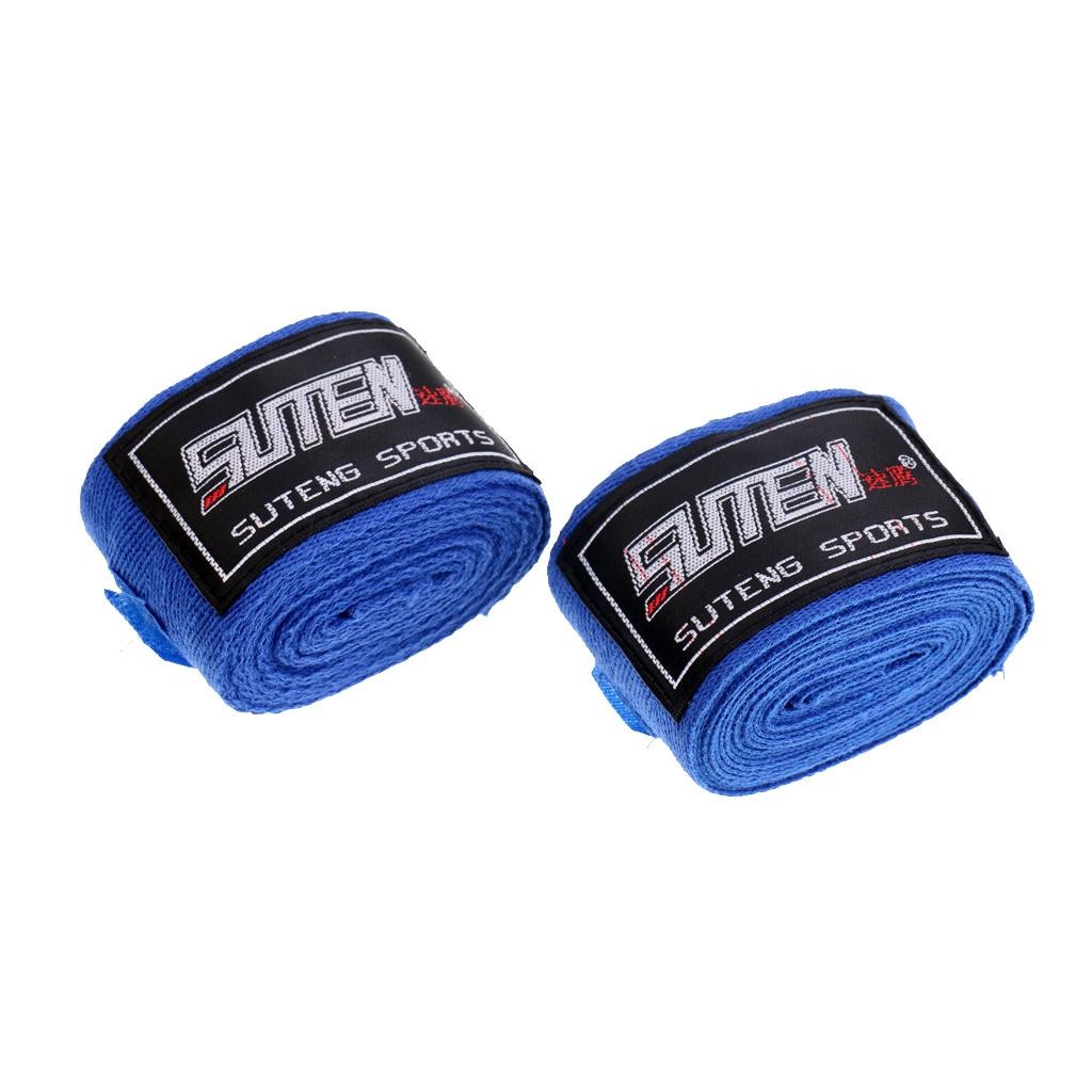 2Pcs Cotton Boxing Hand Wraps Bandages Muay Thai MMA Inner Gloves Fist ...