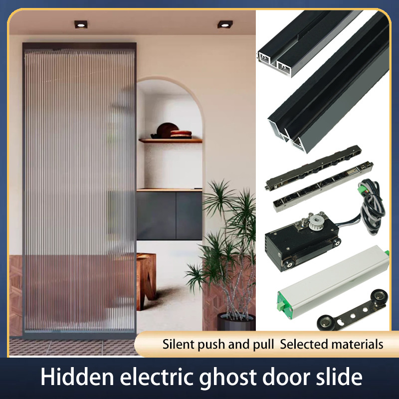 Electric Invisible Trackless Ghost Door Automatic Sliding Door Smart ...