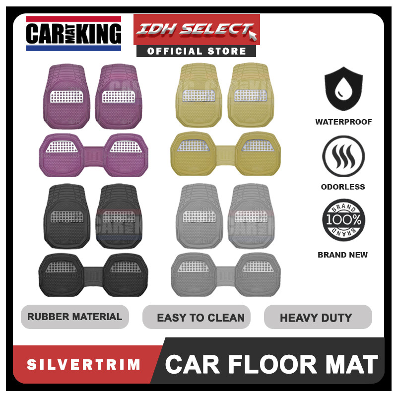 Universal Rubber Matting - Deep Dish - V1 - 5pcs/set/car mat floor ...