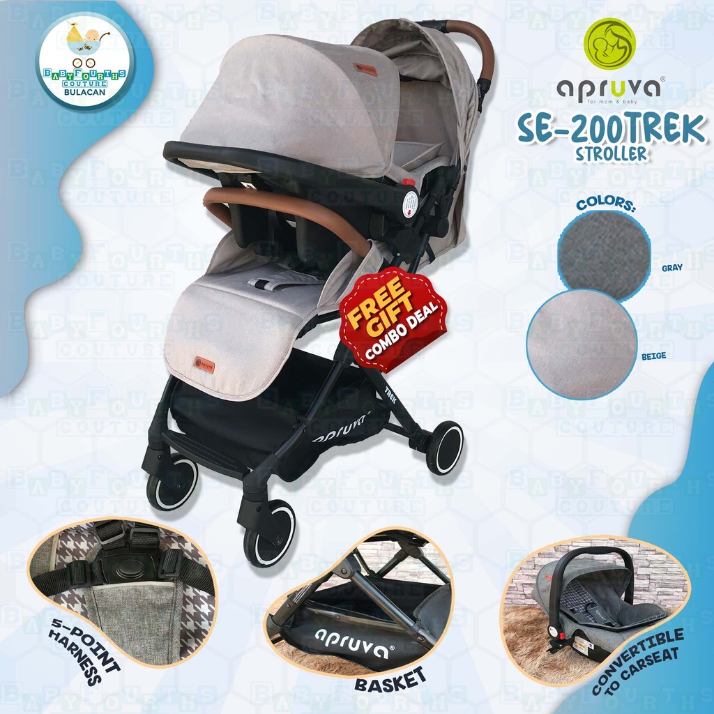 Baby Fourth Couture APRUVA "TREK" SE-200 Travel System Stroller with ...