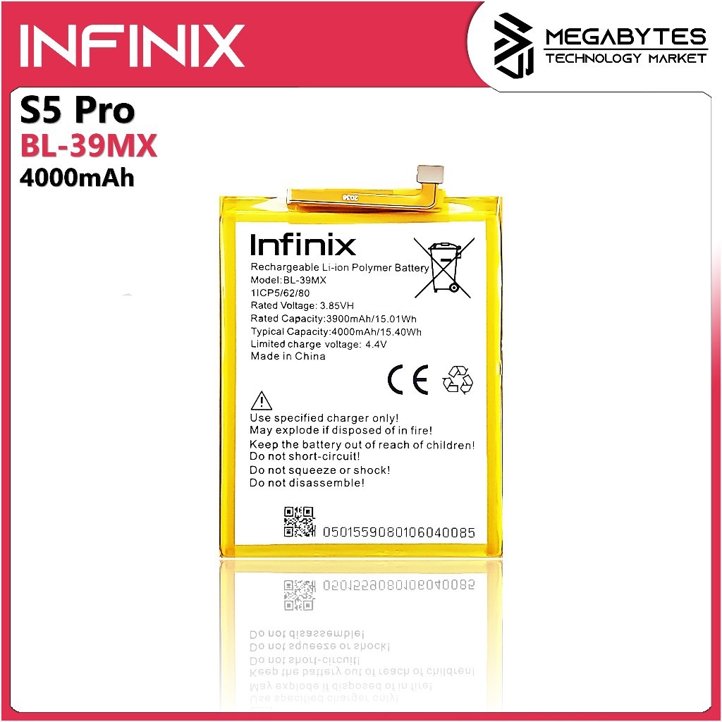 Megabytes Battery for Infinix S5 Pro | X660 X660C X660B BL-39MX ...