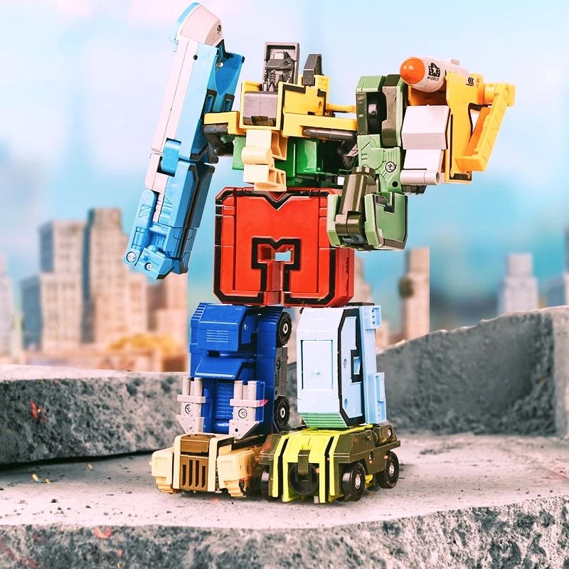 Full Set Transformers Number Robot Toy Set DIY Assemble Number ...