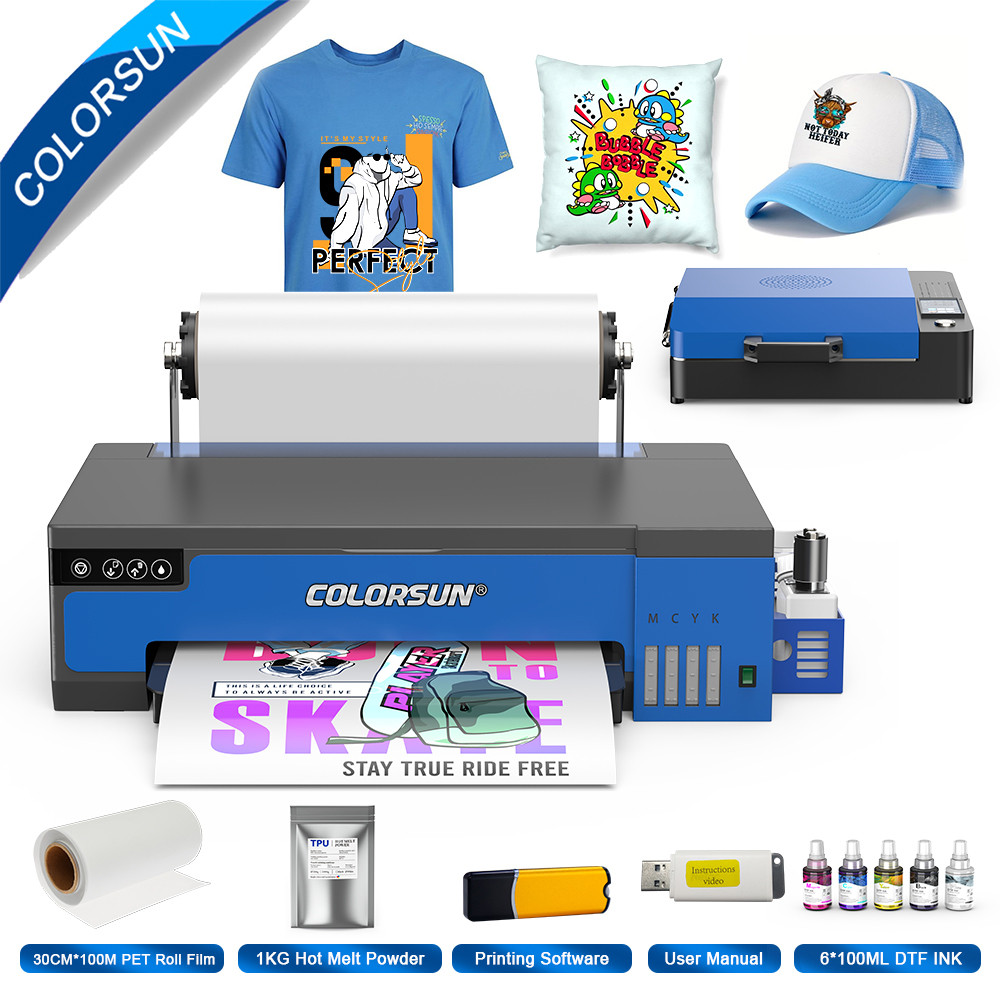Colorsun A3 DTF Printer For Epson XP600 impresora dtf transfer printer a4 dtf T-shirt printing ...