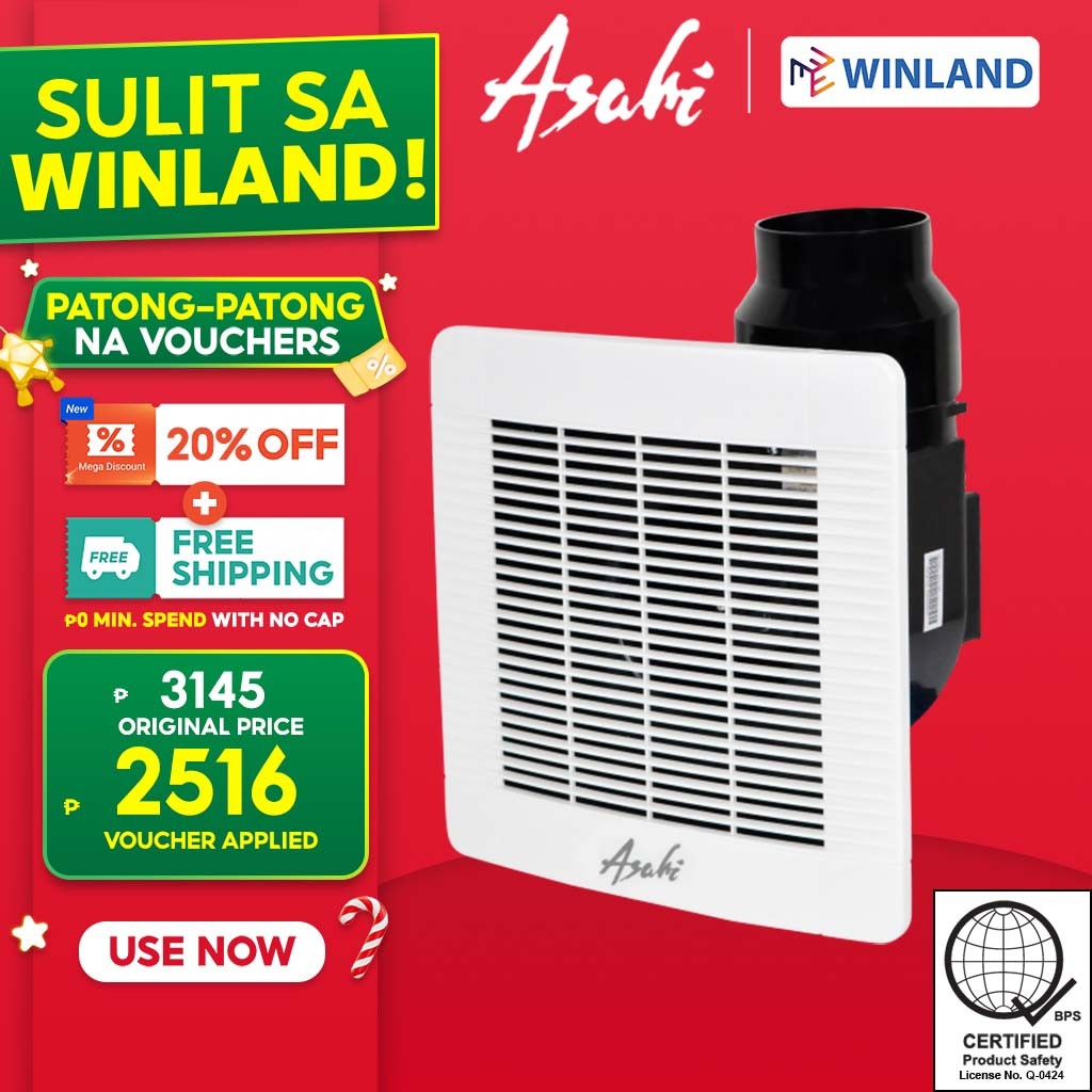 Asahi by Winland Electric Fan | Centrifugal Duct Fan 6inch Impeller ...