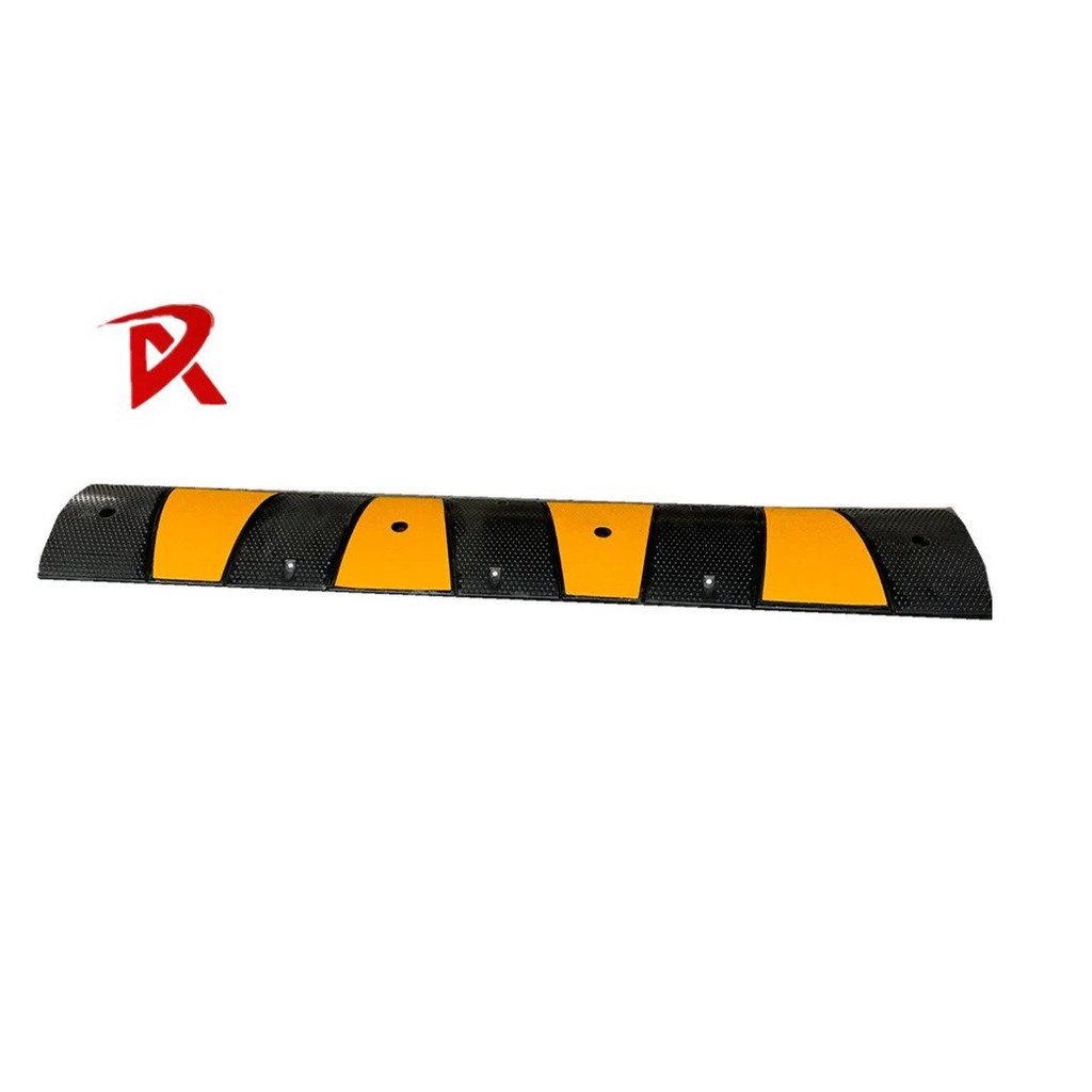 Heavy Duty High Quality Durable rubber road hump bump Yellow-black ...